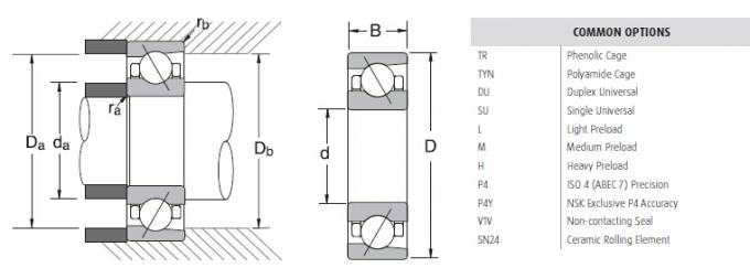 Angle contact ball bearing 7205C or 7205A5 dimension:25x52x15mm,7200 ...